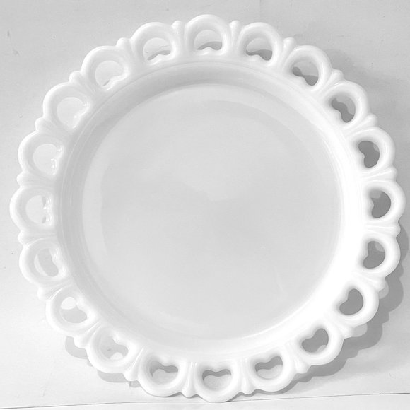Anchor Hocking | Dining | Vintage Mcm Anchor Hocking Milk Glass Platter ...